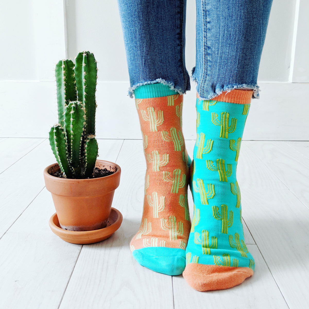 KOOKY CACTUS ANKLE SOCKS – Little Miss Matched