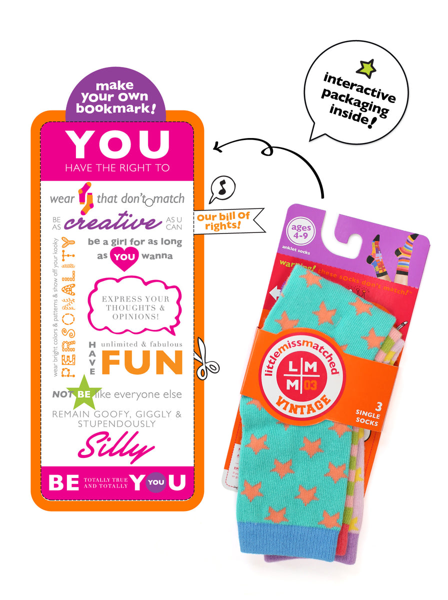 KOOKY STARS ANKLE SOCKS – Little Miss Matched